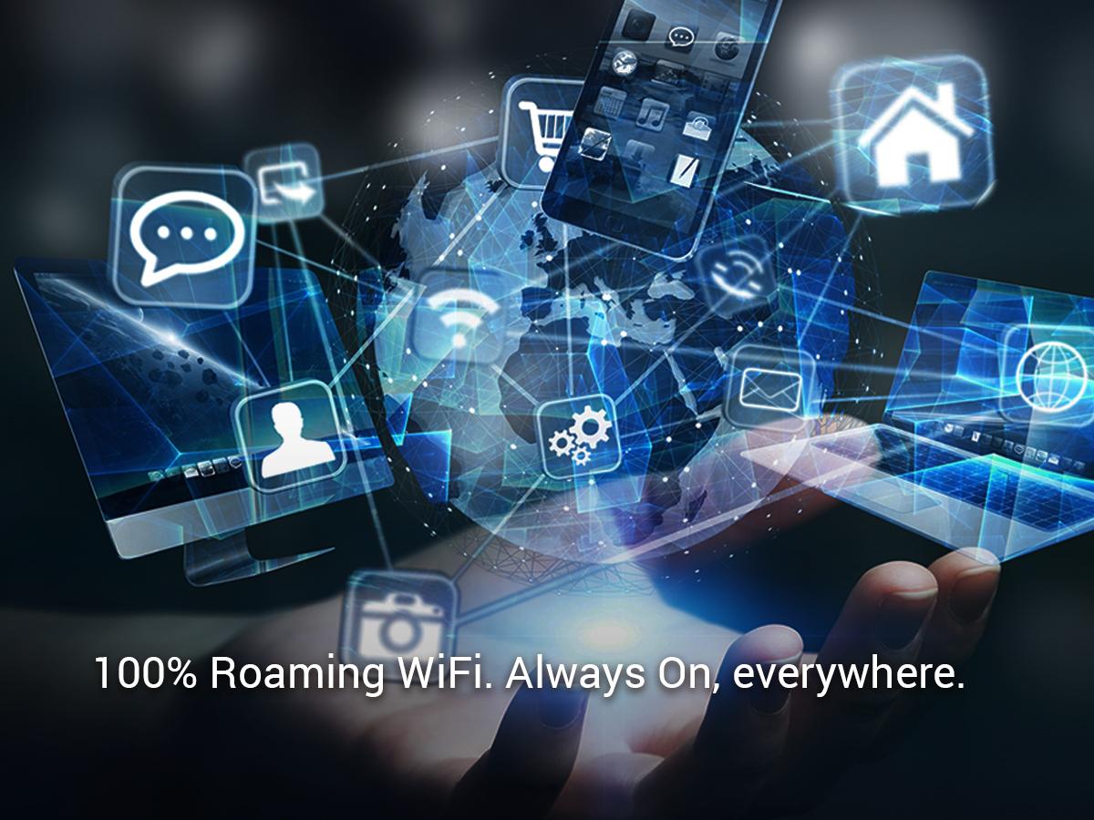 100% ROAMING WIFI. ALWAYS ON, EVERYWHERE. – JKG Tower Sdn Bhd